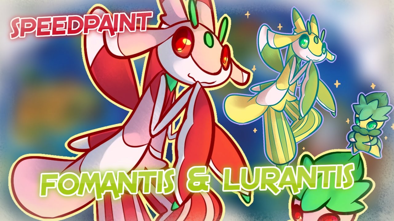 (&Shiny) Lurantis&Fomantis ☆彡 [SPEEDPAINT] - YouTube