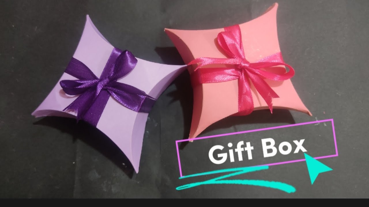 How To Make A Gift Box | Gift Packing | Paper Craft Ideas - YouTube