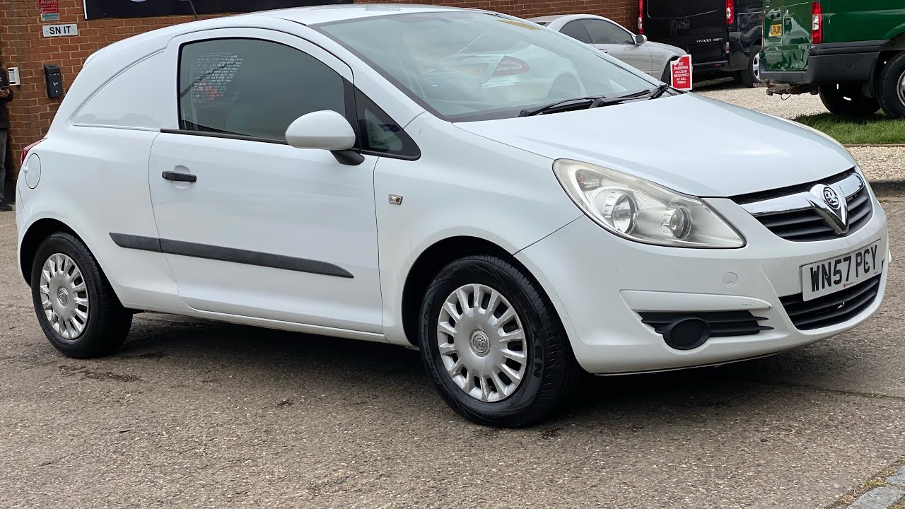 Vauxhall CORSA van WN57PCY - YouTube