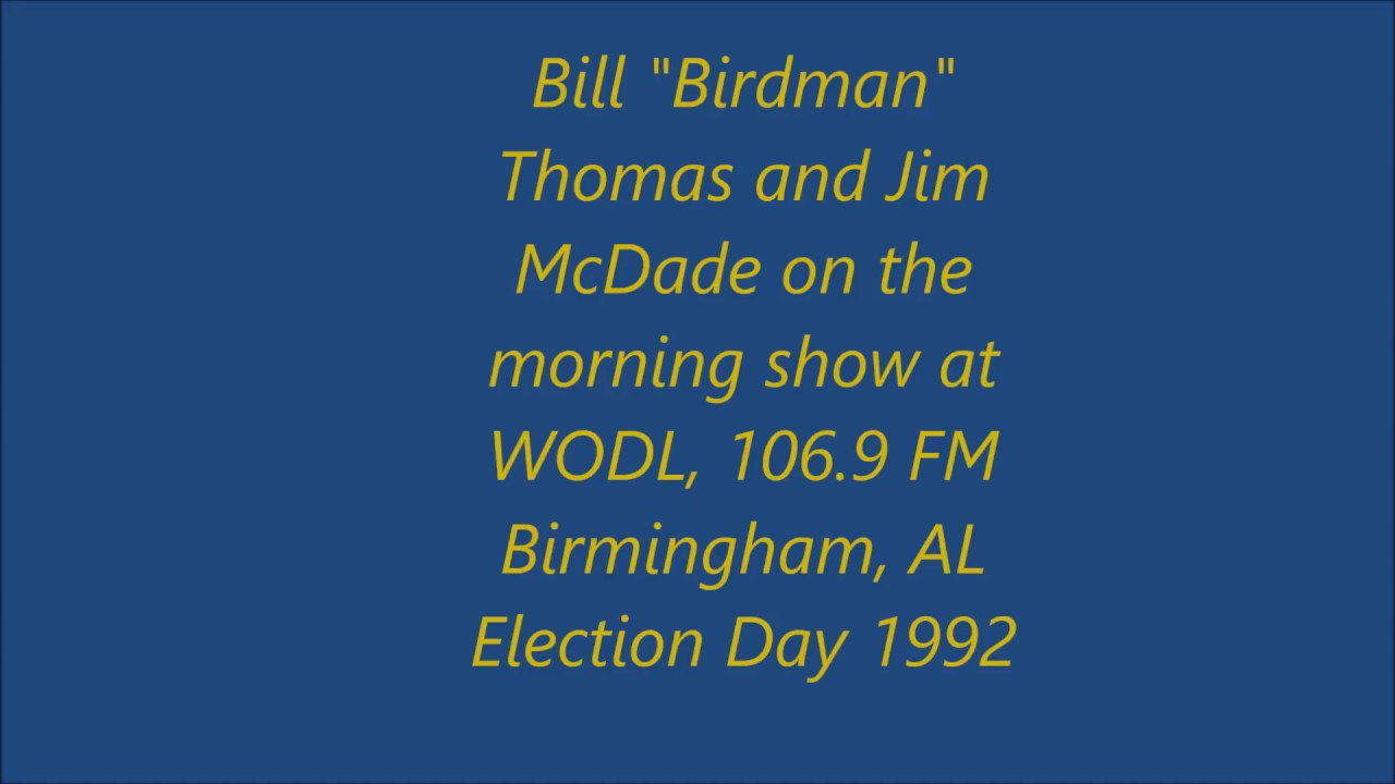 The Birdman and Jim McDade on Birmingham Radio, 1992 - YouTube