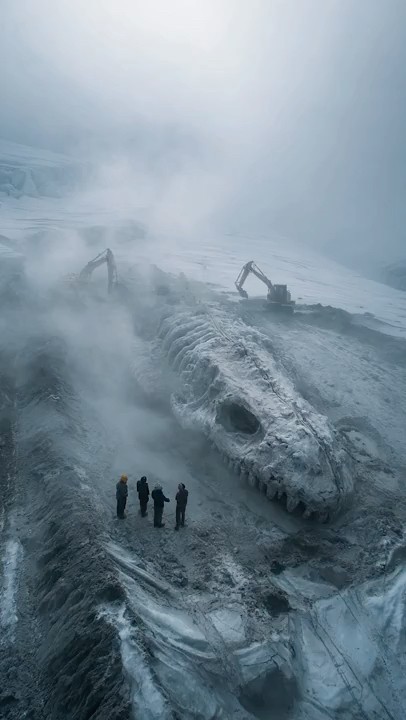 Massive Creature Emerges From Melted Ice Sheet in Greenland - YouTube