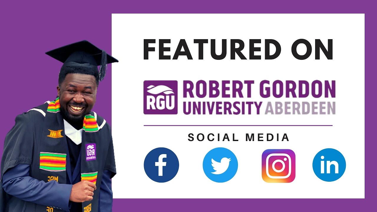 On The Front Page of Robert Gordon University! (My Graduation Story ...