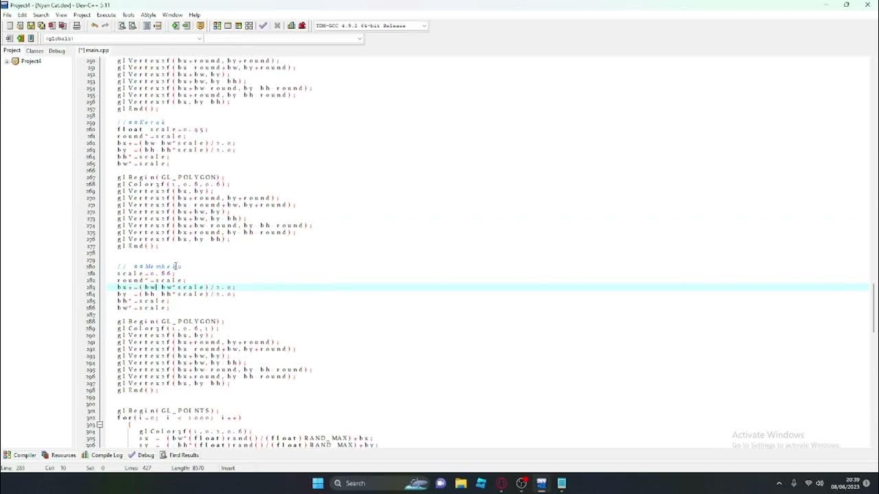 Menggambar Nyan Cat Dengan Dev C++ - YouTube