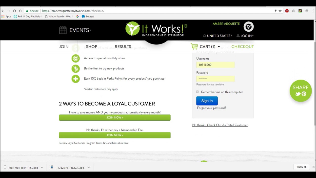 ItWorks Order tutorial - YouTube