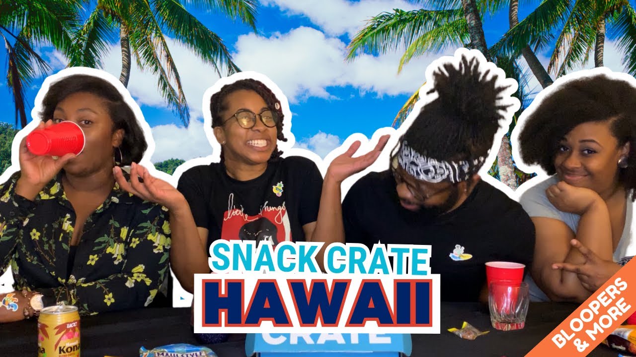 SNACK CRATE UNBOXING | AMERICANS TRY SNACKS FROM HAWAII - YouTube