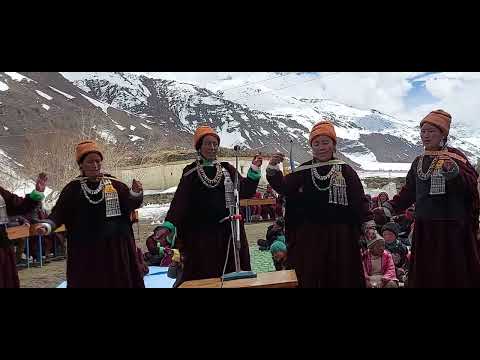 A dance was presented by women of Abran on the Bhoti day celebration at ...