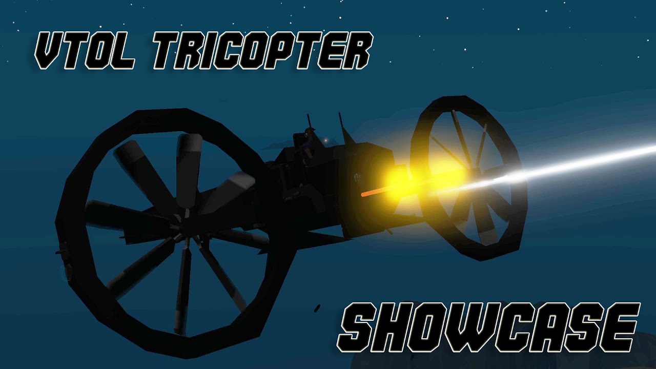 Stormworks VTOL Tricopter showcase - YouTube