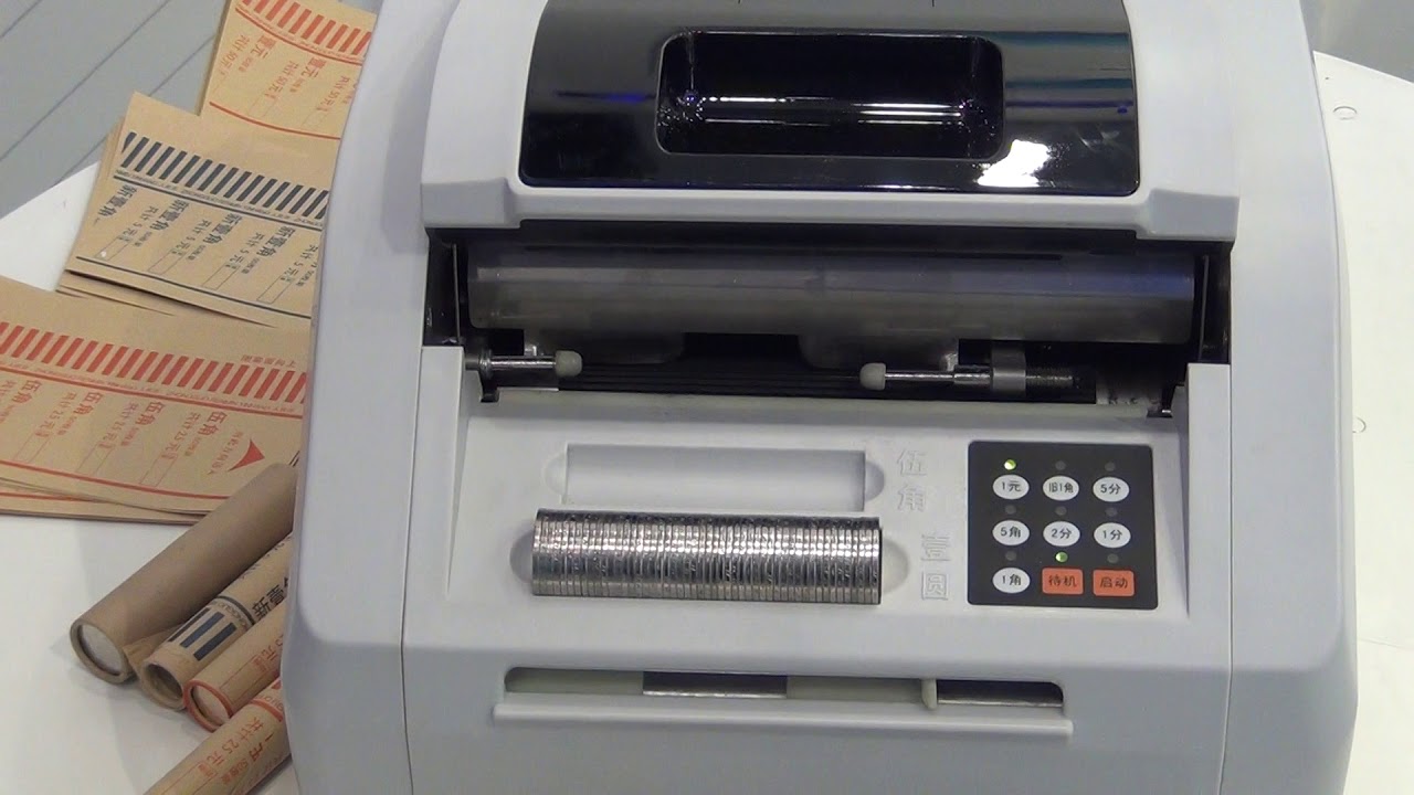 Huijin New Style Coin Wrapper Machine - YouTube