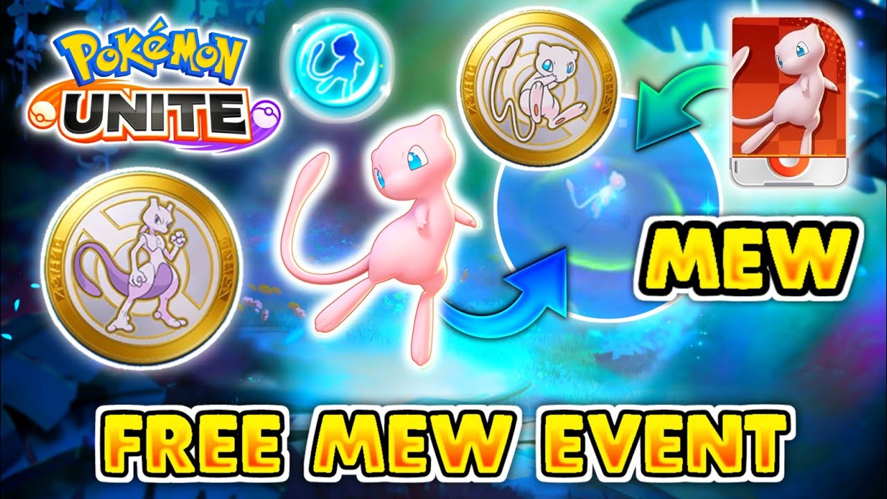 FREE MEW EVENT 🥳+ GET MEW FOR FREE🔥+ MEW RELEASE DATE IN POKEMON UNITE ...