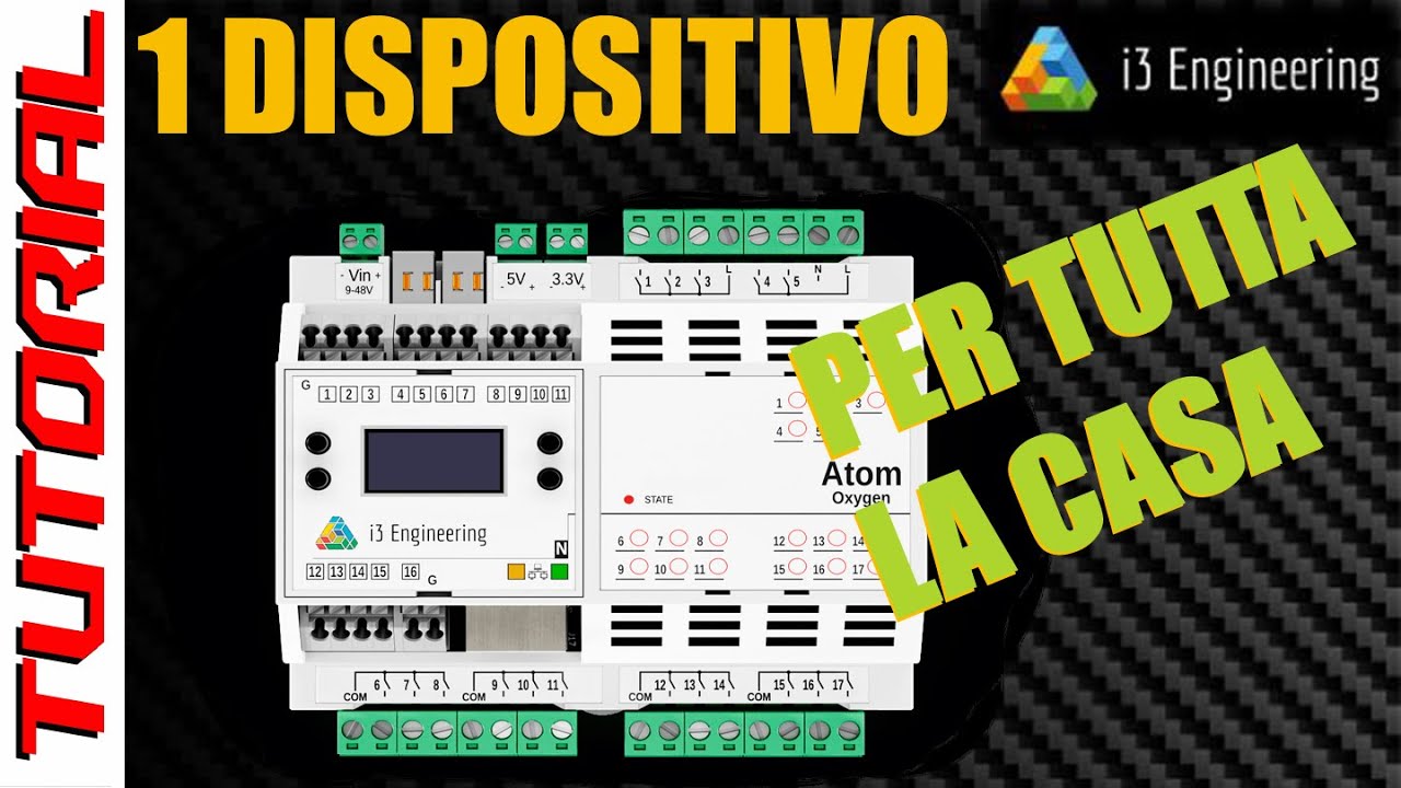 Casa smart con un solo dispositivo TUTORIAL i3engineering Atom Oxygen N OLED - YouTube
