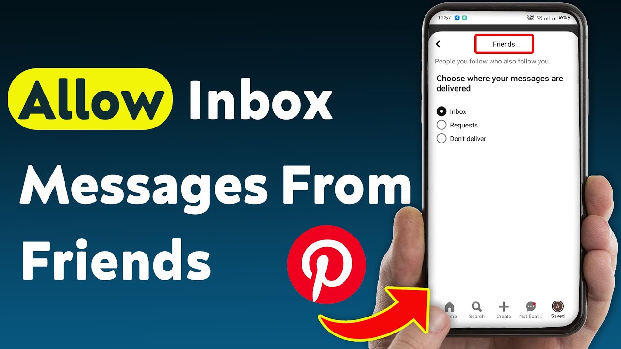 How To Allow Inbox Messages From Friends On Pinterest (Updated) - YouTube
