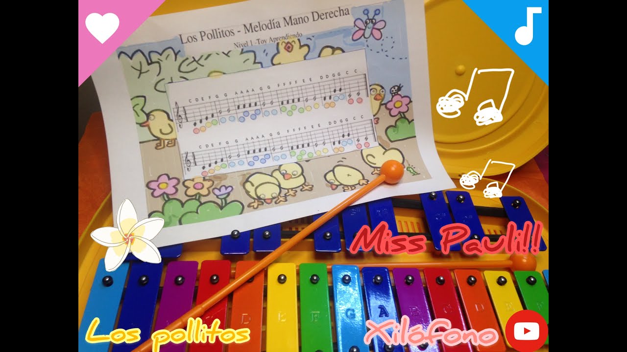 LOS POLLITOS - CANCIONES XILÓFONO - YouTube