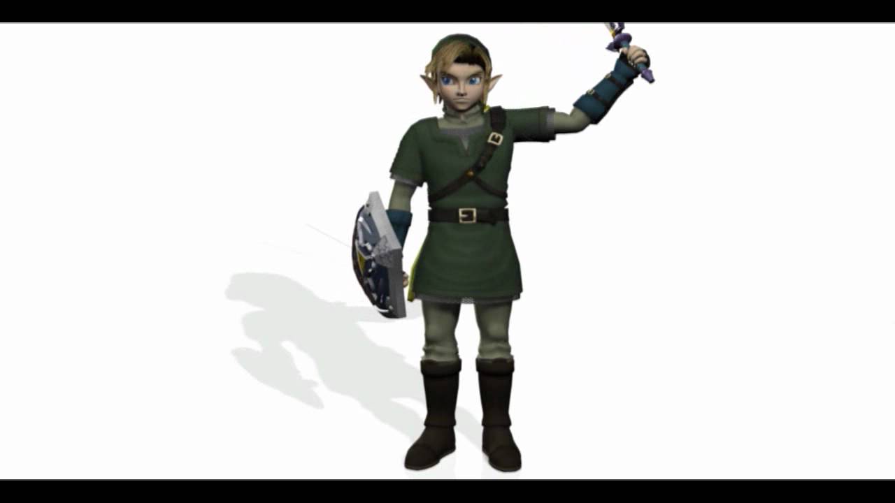 Legend of Zelda: 3D Link Test Animation - YouTube