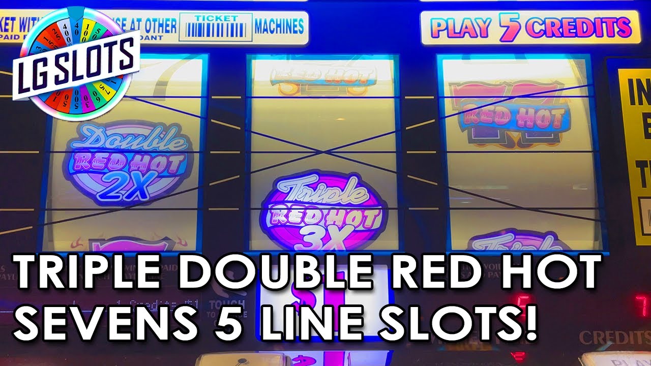 Triple Double Red Hot Sevens - 5 Line Slots - YouTube