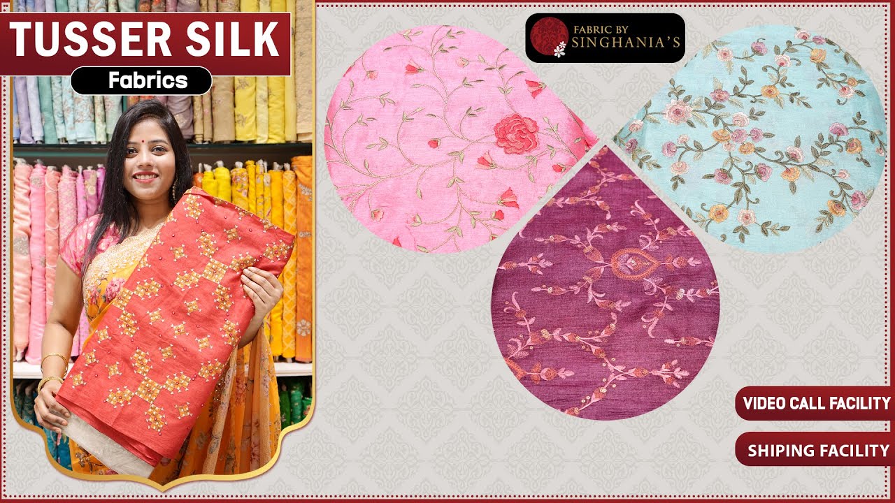 Tusser Silk Fabrics Collection | FABRICS BY SINGHANIA'S - YouTube