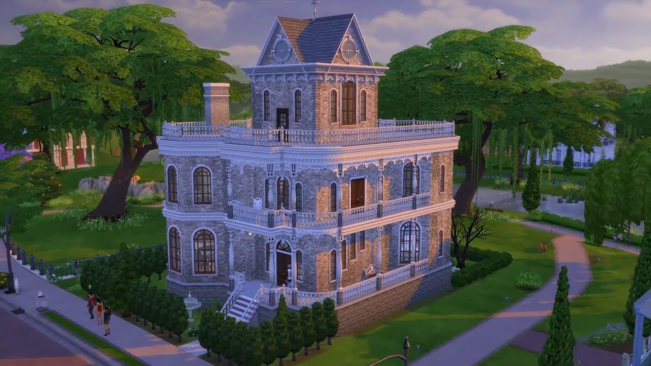 Sims 4 Goth house renovation - YouTube
