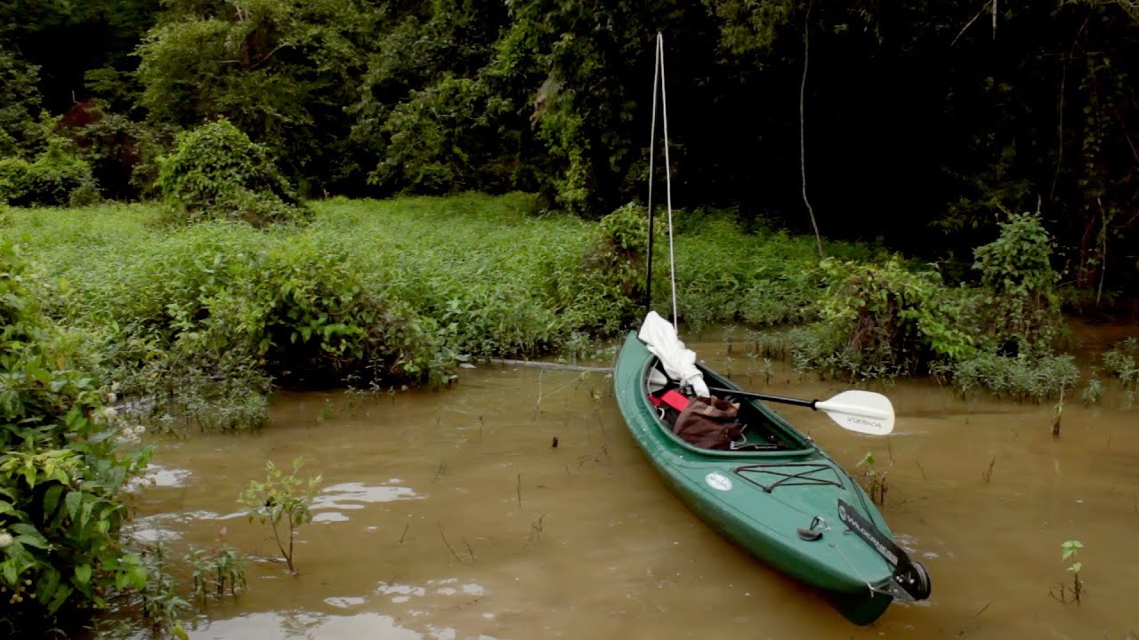 Exploring the Murky Mud Flats: Kayak Sailing - YouTube