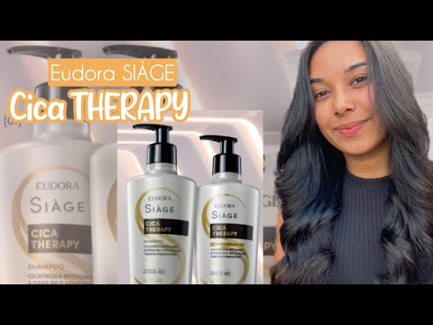 LINHA EUDORA SIÀGE CICA THERAPY É BOA? | Cicatrização das áreas danificadas dos fios