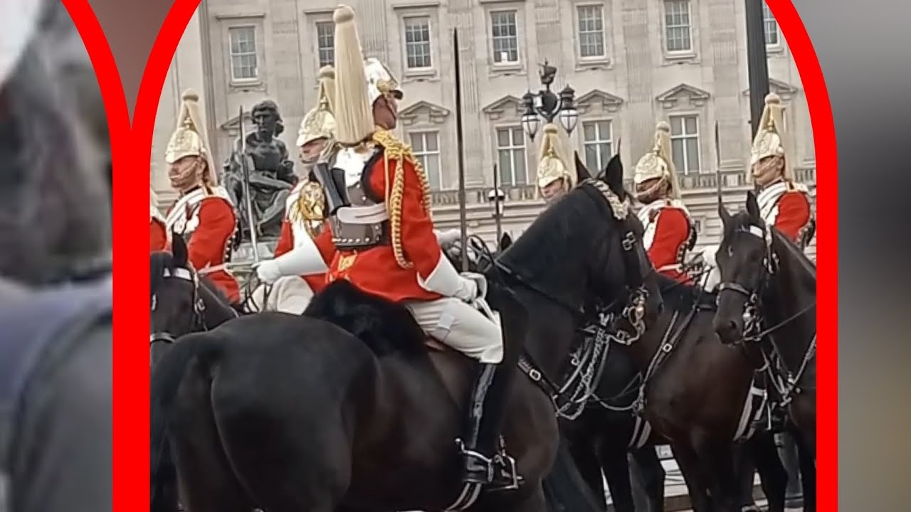 "Unexpected Encounter: Tourists Cross Paths with King's Guard!" - YouTube