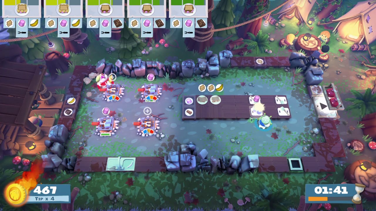 Overcooked 2 Camp Fire 1-2 - YouTube