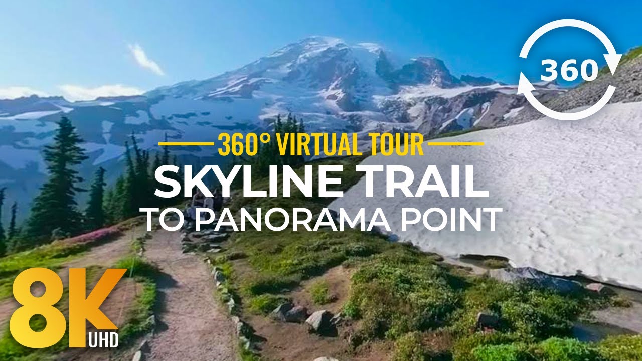 8K 360° Virtual Hike along Skyline Trail to Panorama Point, Mount ...