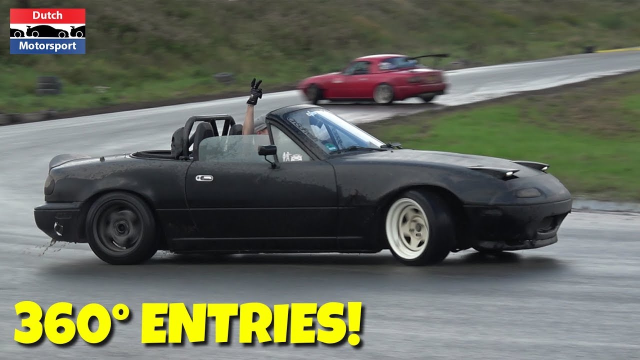 Mazda MX-5 (Turbo) Drifting - 360° ENTRIES! - YouTube