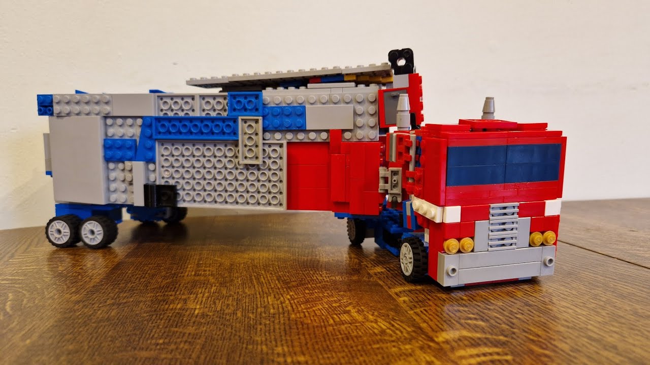 How to Transform Lego Transformers #42 - Powermaster Optimus prime ...