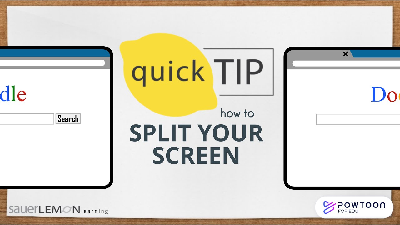 Quick Tip: Splitting Your Screen - YouTube