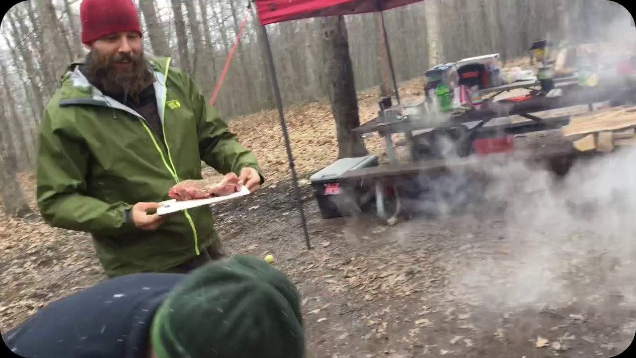 Dutch Oven-Braised Beef and Summer Vegetables over a camp fire - YouTube