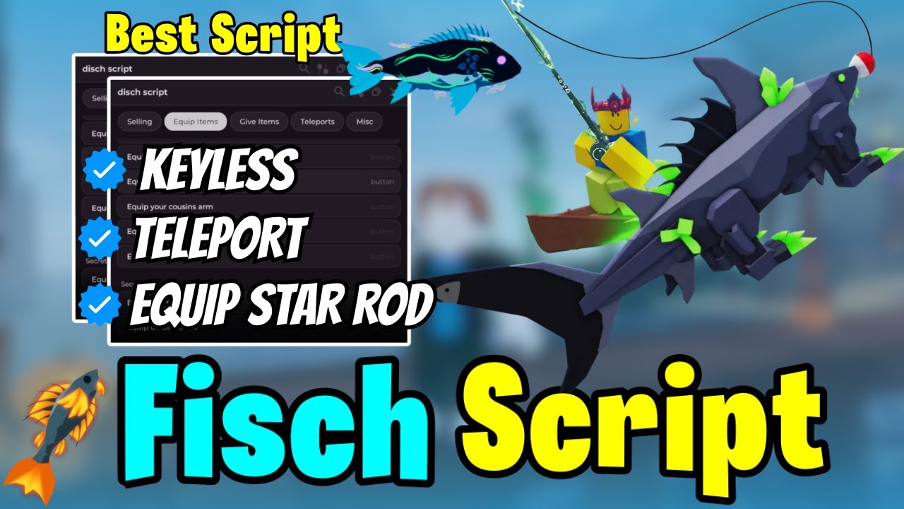 NEW Fisch Script | Auto Sell + Equip Star Rod | Roblox Fisch Script ...
