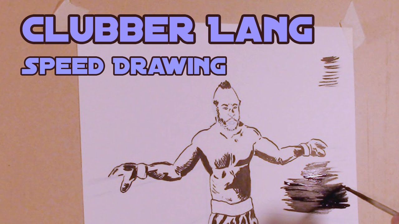 Clubber Lang Speed Drawing - YouTube