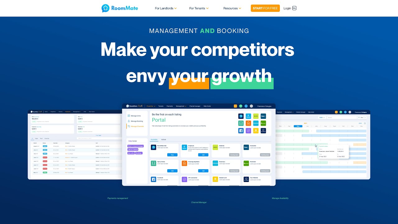 RoomMate Website - The ultimate Property Management software - YouTube