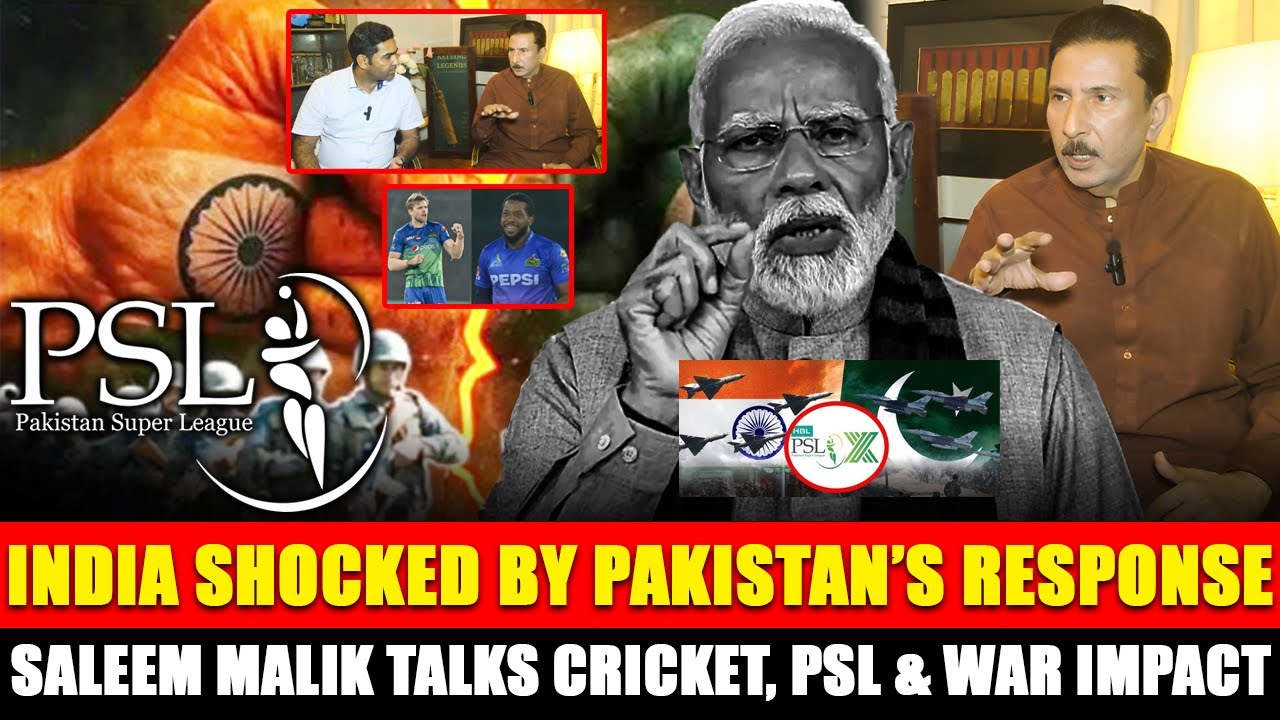 India Shocked by Pakistan’s Response – Saleem Malik Talks Cricket, PSL & War Impact || Saleem ...