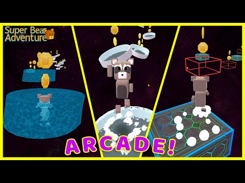 SUPER BEAR ADVENTURE BETA MUHAMMED ALP İLE ARCADE PARKURUNUN SONUNA YOLCULUK