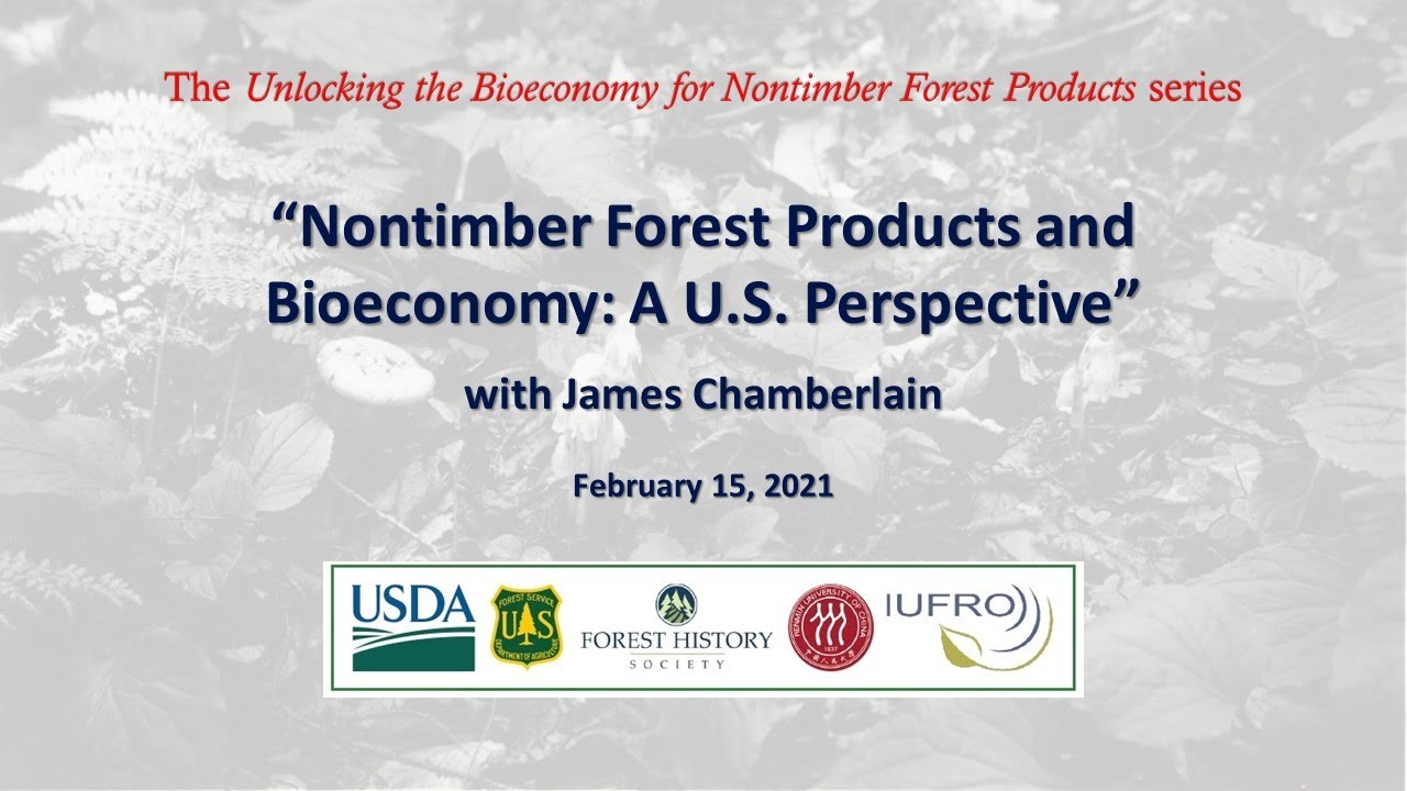 James Chamberlain: "Nontimber Forest Products and Bioeconomy: A U.S ...