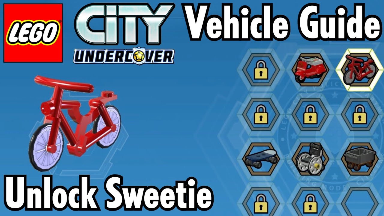 How to Unlock Sweetie / bicycle | Lego City Undercover - Vehicle Guide ...