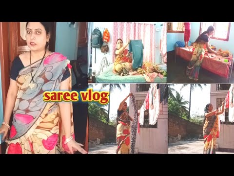 💞saree vlog || indian vlog saree || indian mom saree vlog 💞 #sareevlog ...