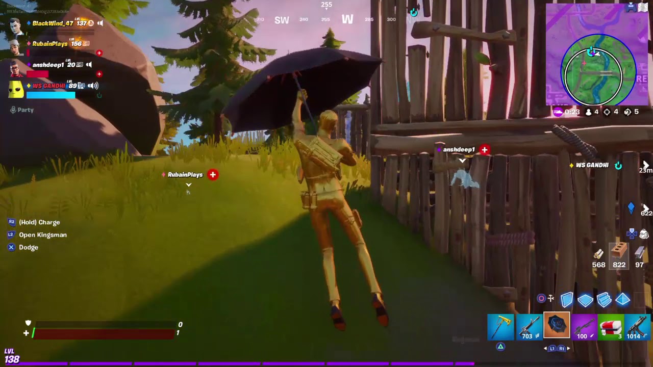 Fortnite 1 hp and Kingsman - YouTube