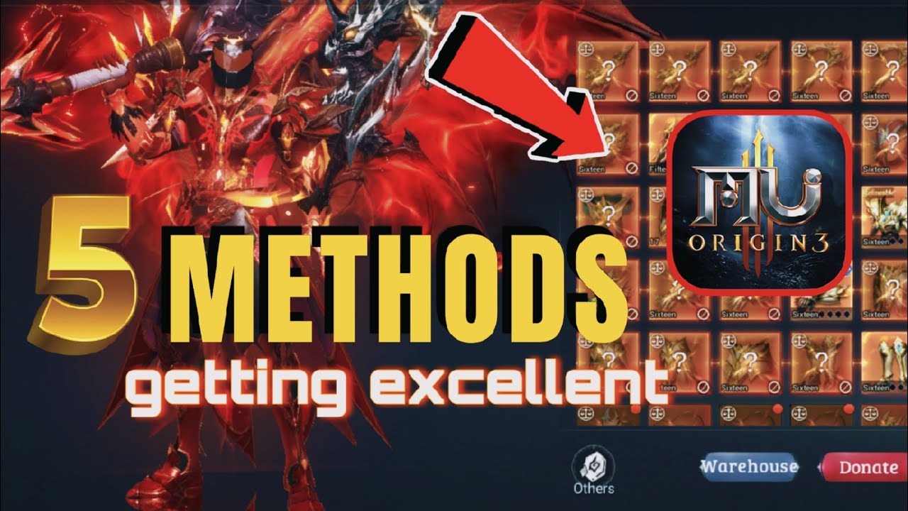 MU Origin 3 | 5 Methods How easy Get Excellent Equipment - YouTube