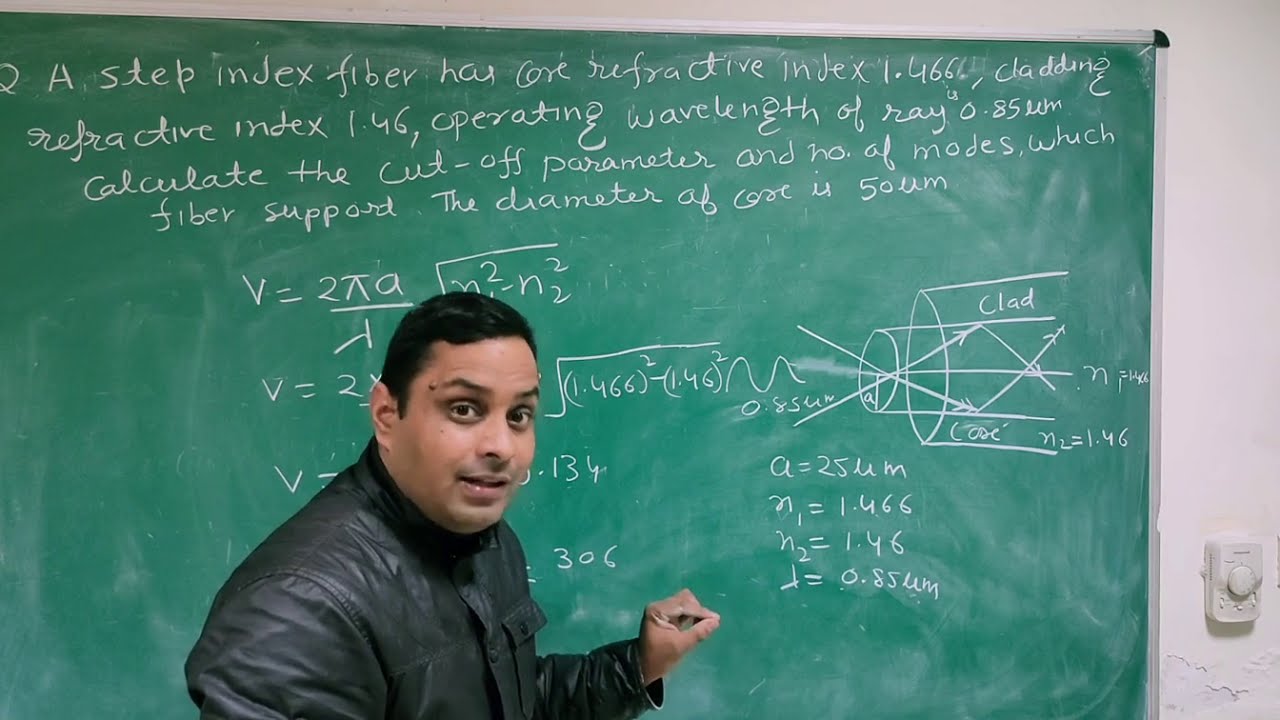 Lecture 34 - Numerical based on normalized frequency(V-number) & number ...