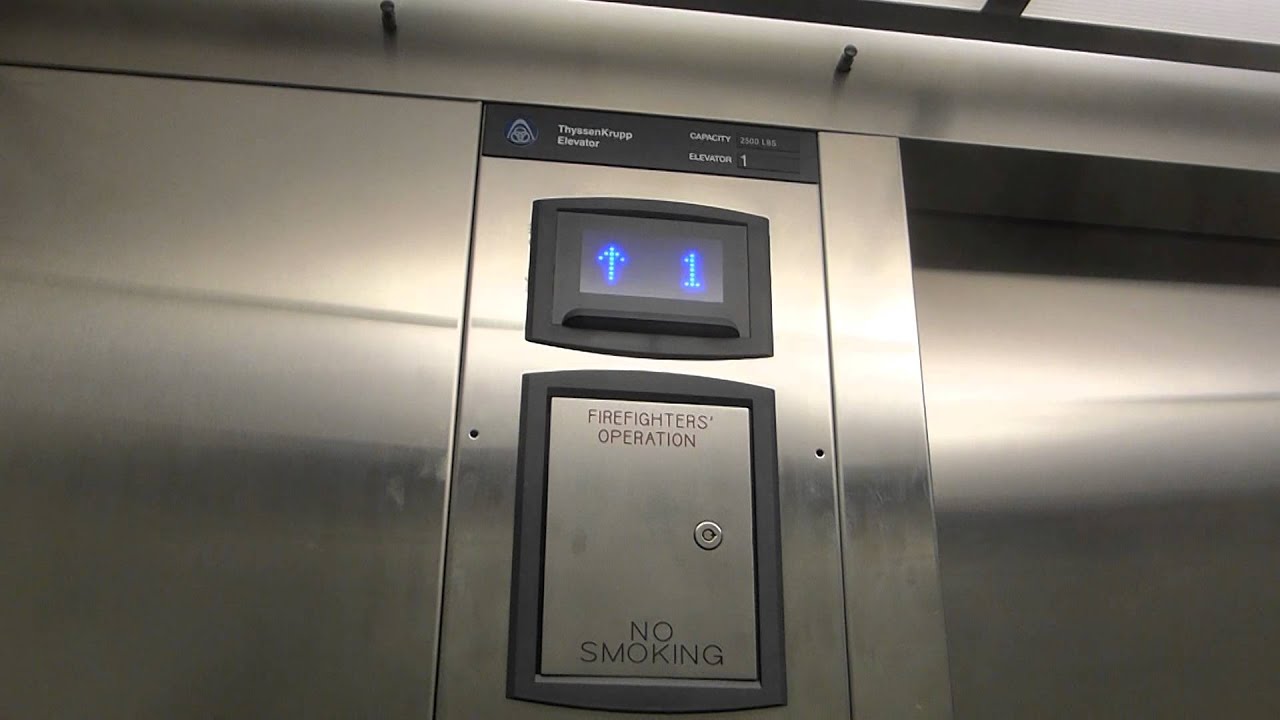 Thyssenkrupp Hydraulic Elevator At LSU Atkinson Hall - YouTube