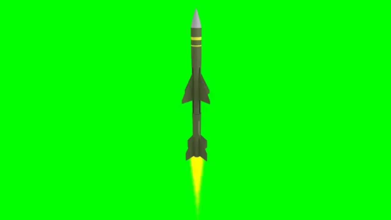 Missile Green Screen-Rocket Flight Green Screen HQ! - YouTube