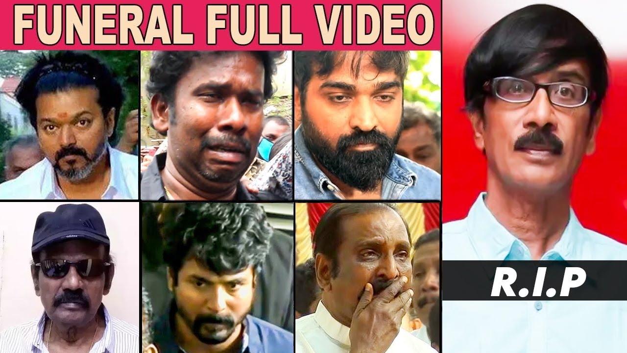 Manobala Funeral Full Video : Thalapathy Vijay , Goundamani Crying | AR ...