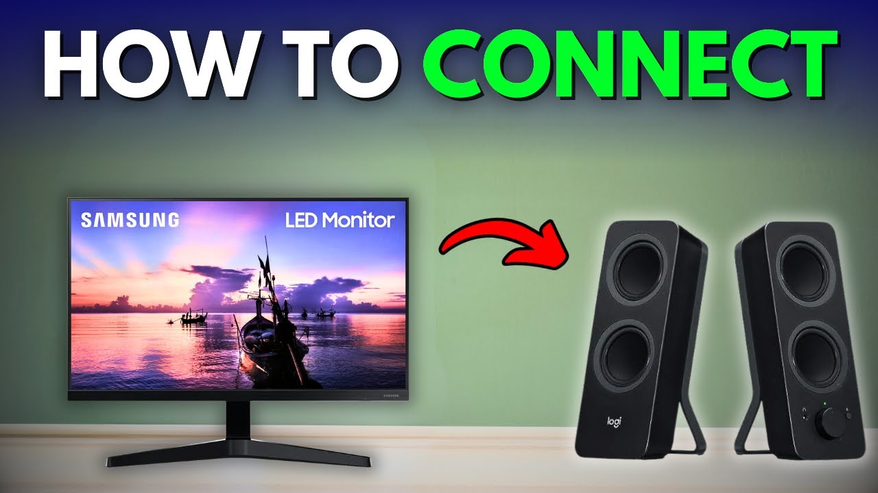 How to Connect Samsung Monitor to Speaker? - YouTube