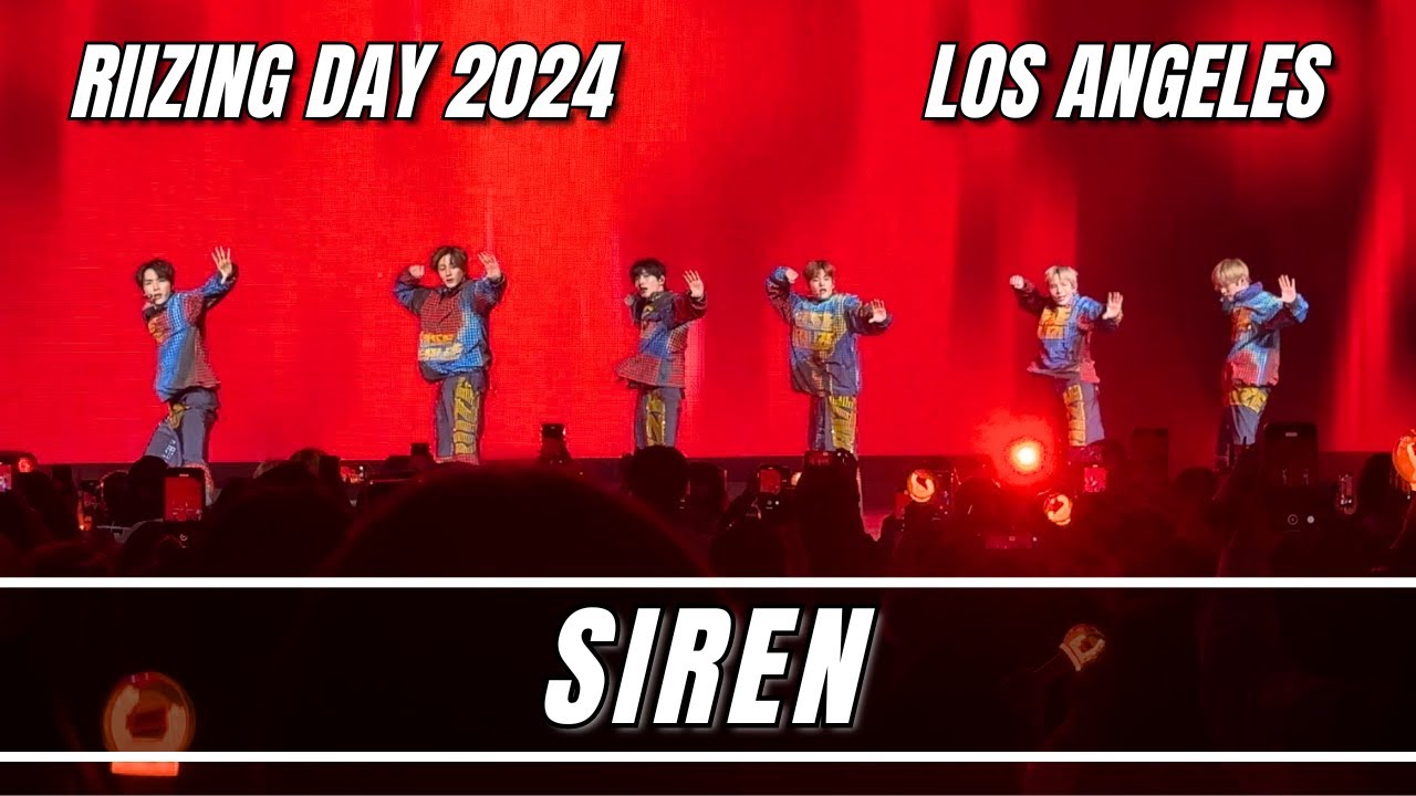 4K RIIZE 라이즈 “Siren” FanCon in LA Los Angeles RIIZING DAY 2024 #RIIZE # ...