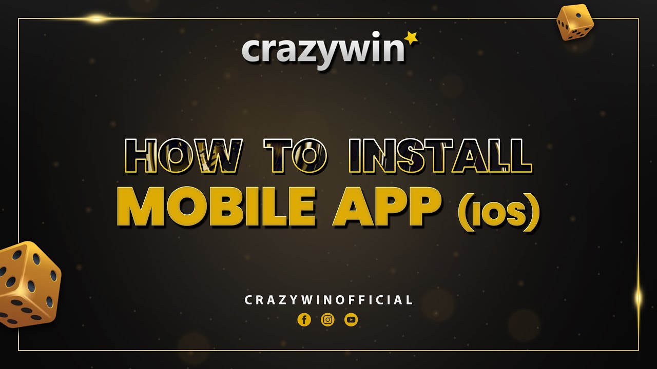 HOW TO INSTALL CRAZYWIN APP ON YOUR IOS DEVICE - YouTube