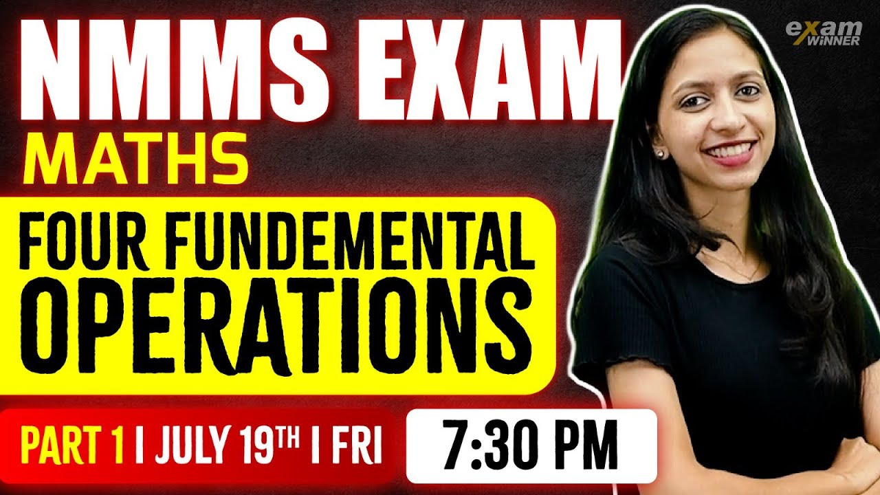 NMMS Exam | Maths | Four Fundemental Operations | Exam Winner - YouTube