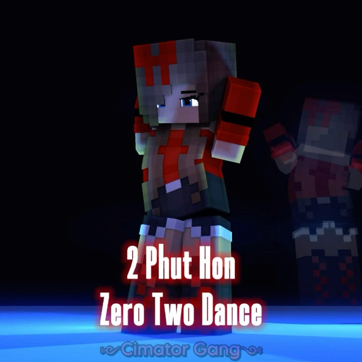 2 Phút Hơn - Zero Two Dance - Mine-imator Minecraft Animation #shorts #minecraftanimations # ...