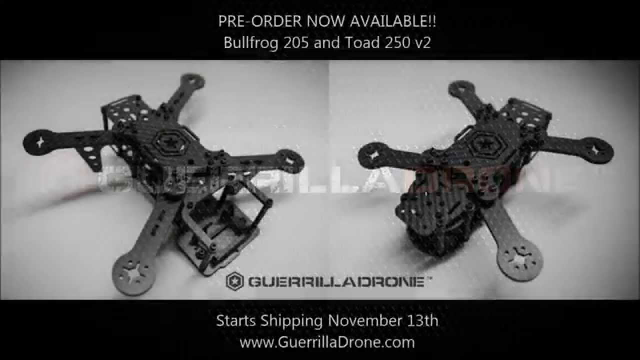 Guerrilla Drone Prototype Flights Toad V2 and Bullfrog - YouTube