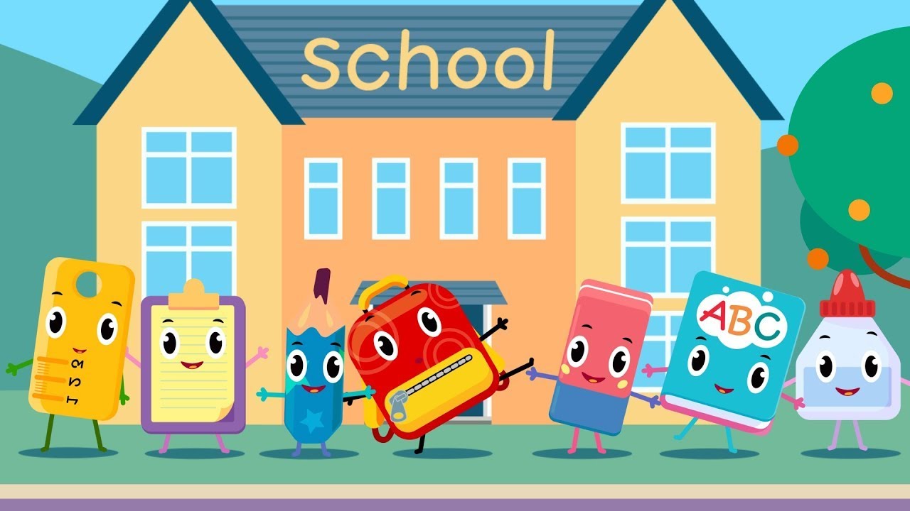 Kids vocabulary Theme "School - English learning for kids - YouTube